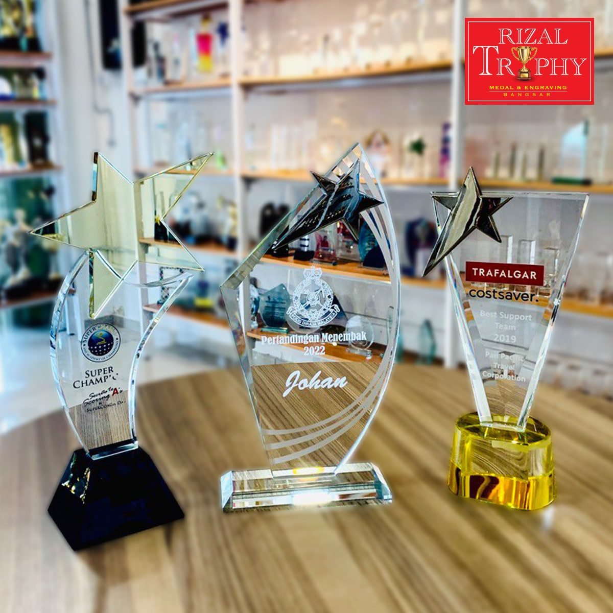 MEDAL CUSTOM & MEDAL READYMADE - Rizal Trophy